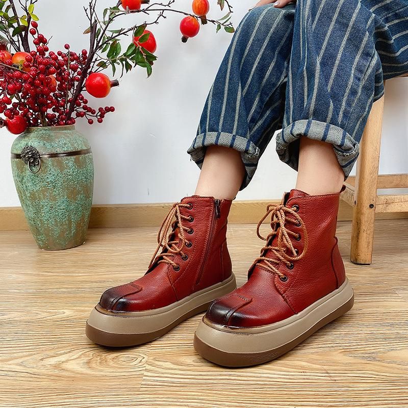 Retro Patch Martin Boot | Damesko Støvler